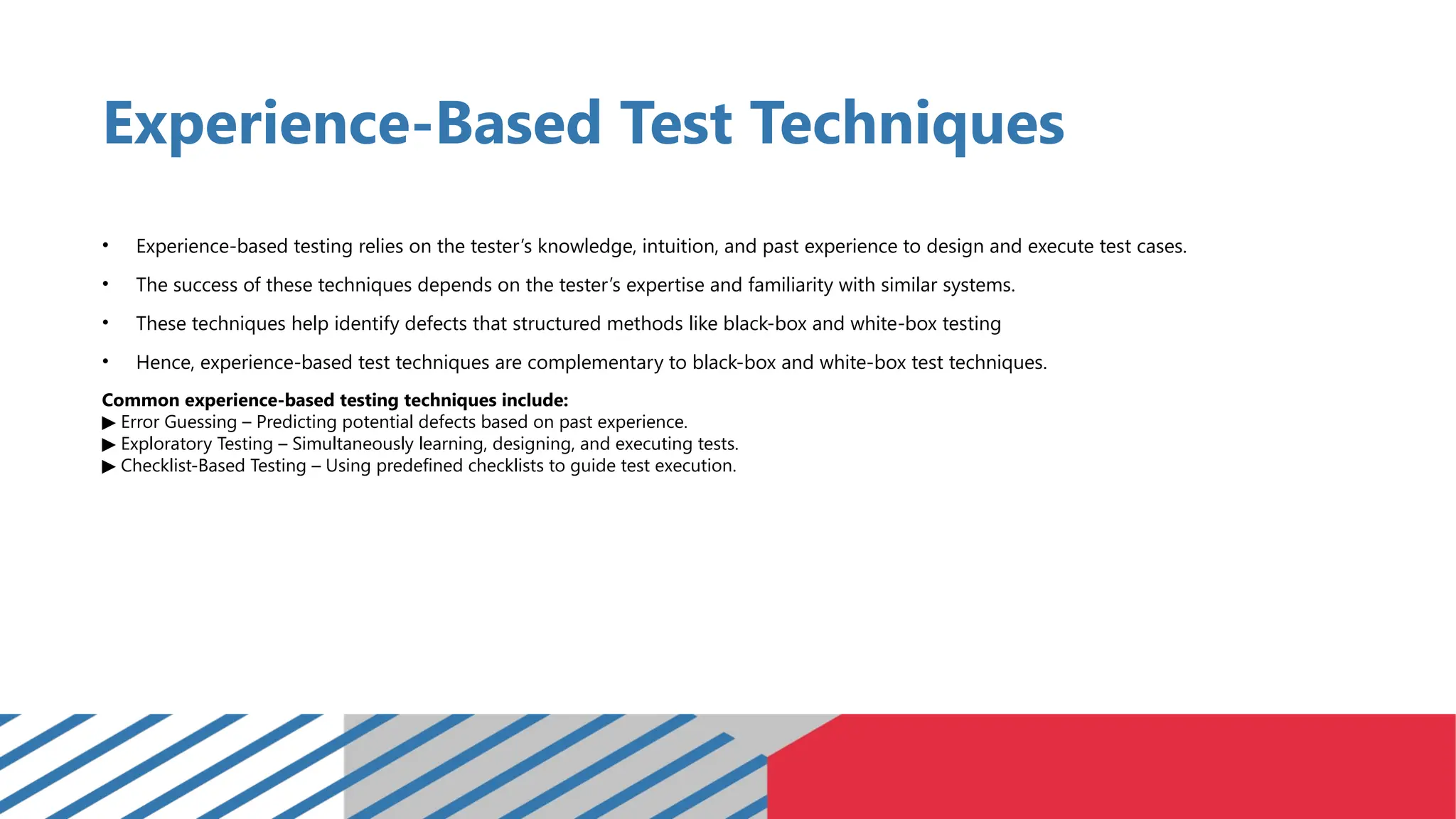 ISTQB Foundation Level – Chapter 4: Test Design Techniques | PPTX