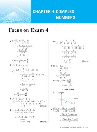 Chap 4 complex numbers focus exam ace | PDF