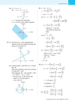 Chap 4 complex numbers focus exam ace | PDF