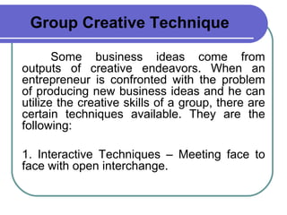 Chap. 4 the search for sound business ideaEntrepreneurship Chapter 4 | PPT