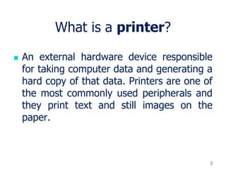 Devices that output Hardcopy | PPT