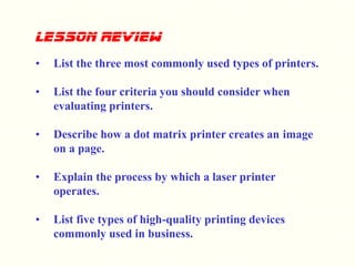 Devices that output Hardcopy | PPT
