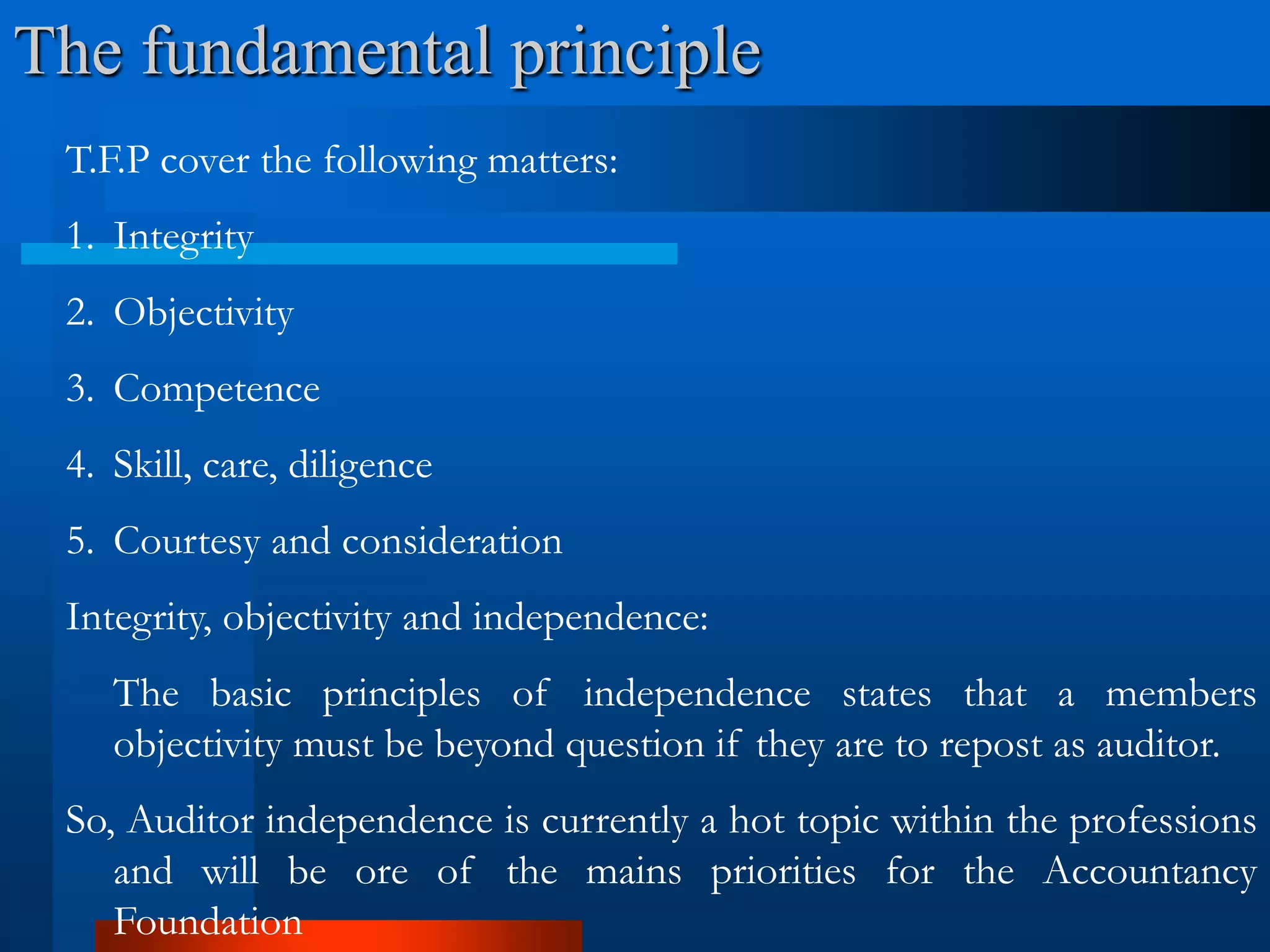 Ethics in Audit | PPT