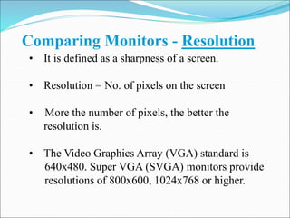 Monitors and sound systems | PPT