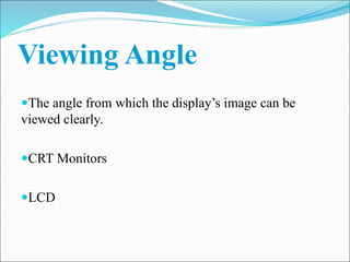 Monitors and sound systems | PPT