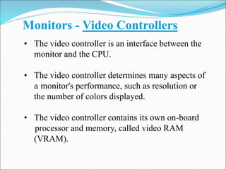 Monitors and sound systems | PPT