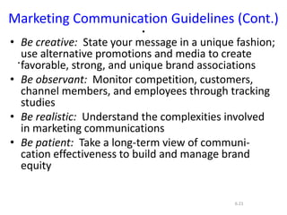 Chap 6, integrated marketing communications to build brand equity | PPTX