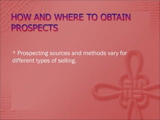 Chap. 7. prospecting | PPT