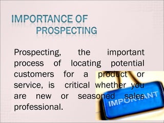Chap. 7. prospecting | PPT