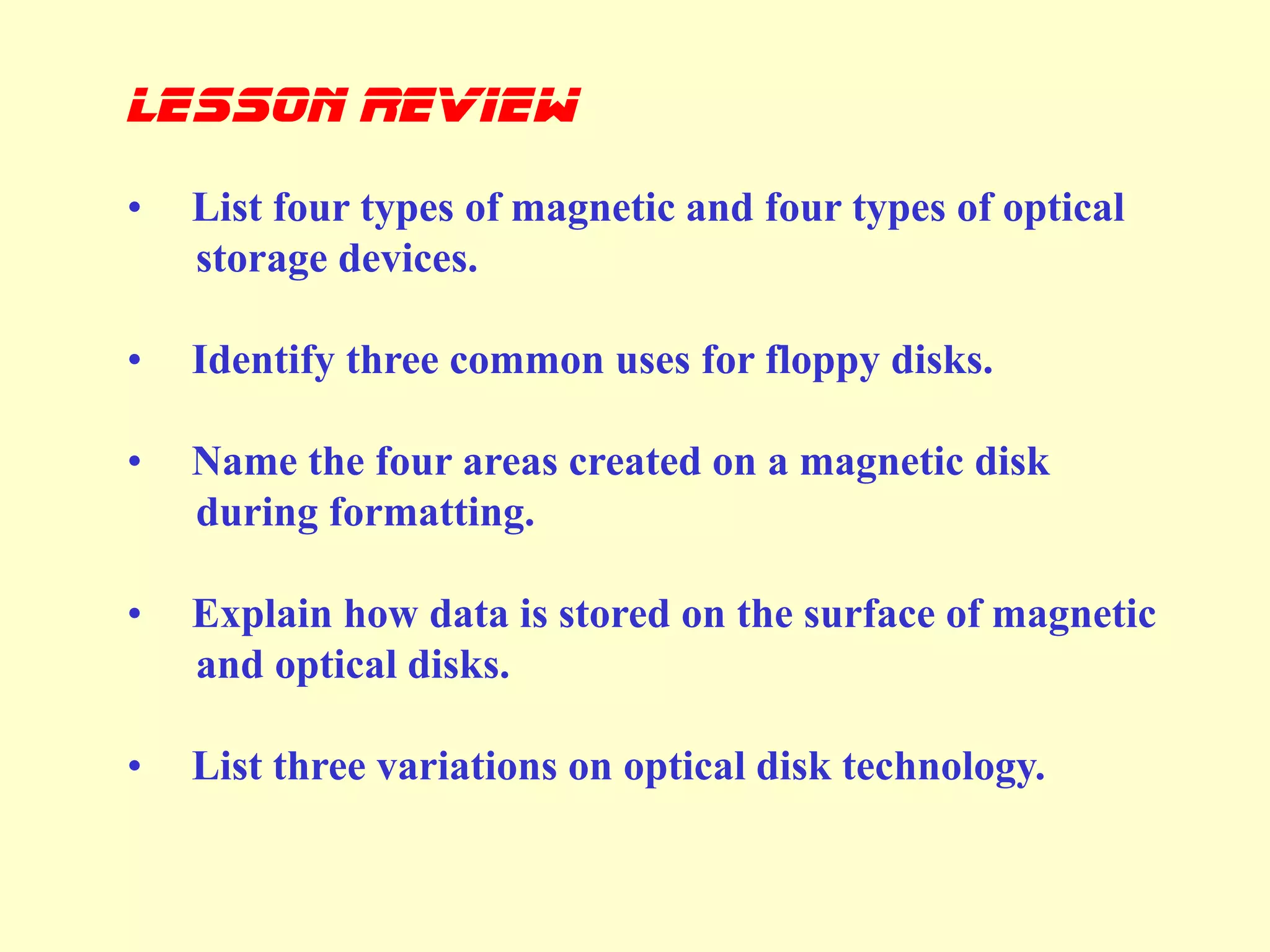 Types of Storage Devices | PPT