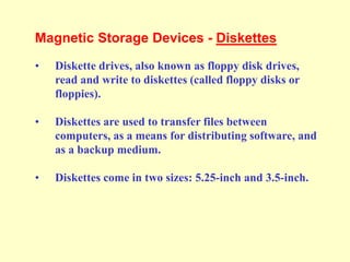 Types of Storage Devices | PPT