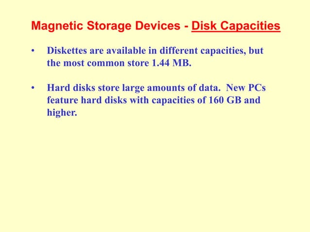 Types of Storage Devices | PPT | Data Storage and Warehousing | Computing