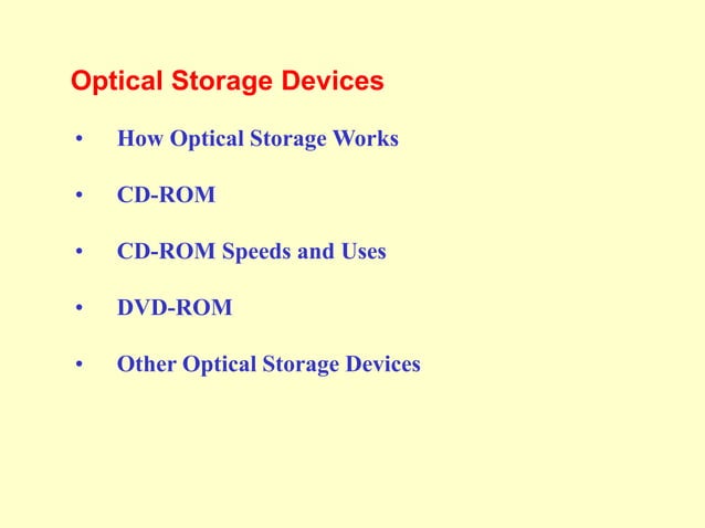 Types of Storage Devices | PPT | Data Storage and Warehousing | Computing