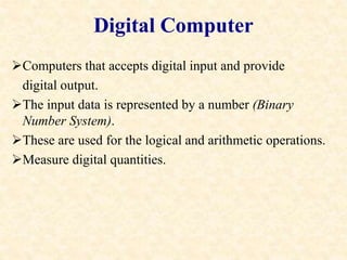 Classification of computers (- Minicomputers) (Microcomputers) | PPT
