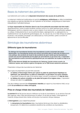Peritoine paroi abdominale | PDF