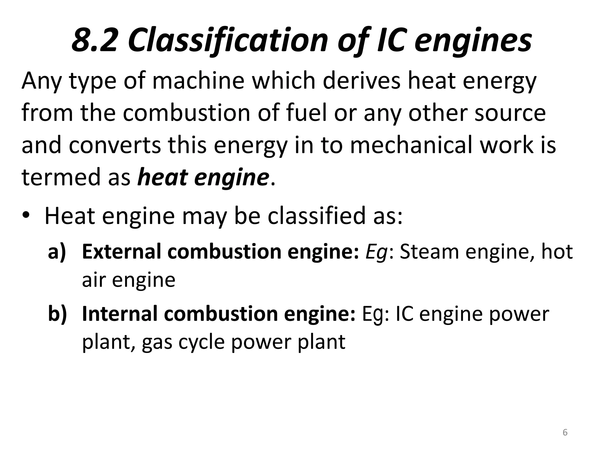 Chap 8: Internal Combustion Engine Power Plant | PPTX