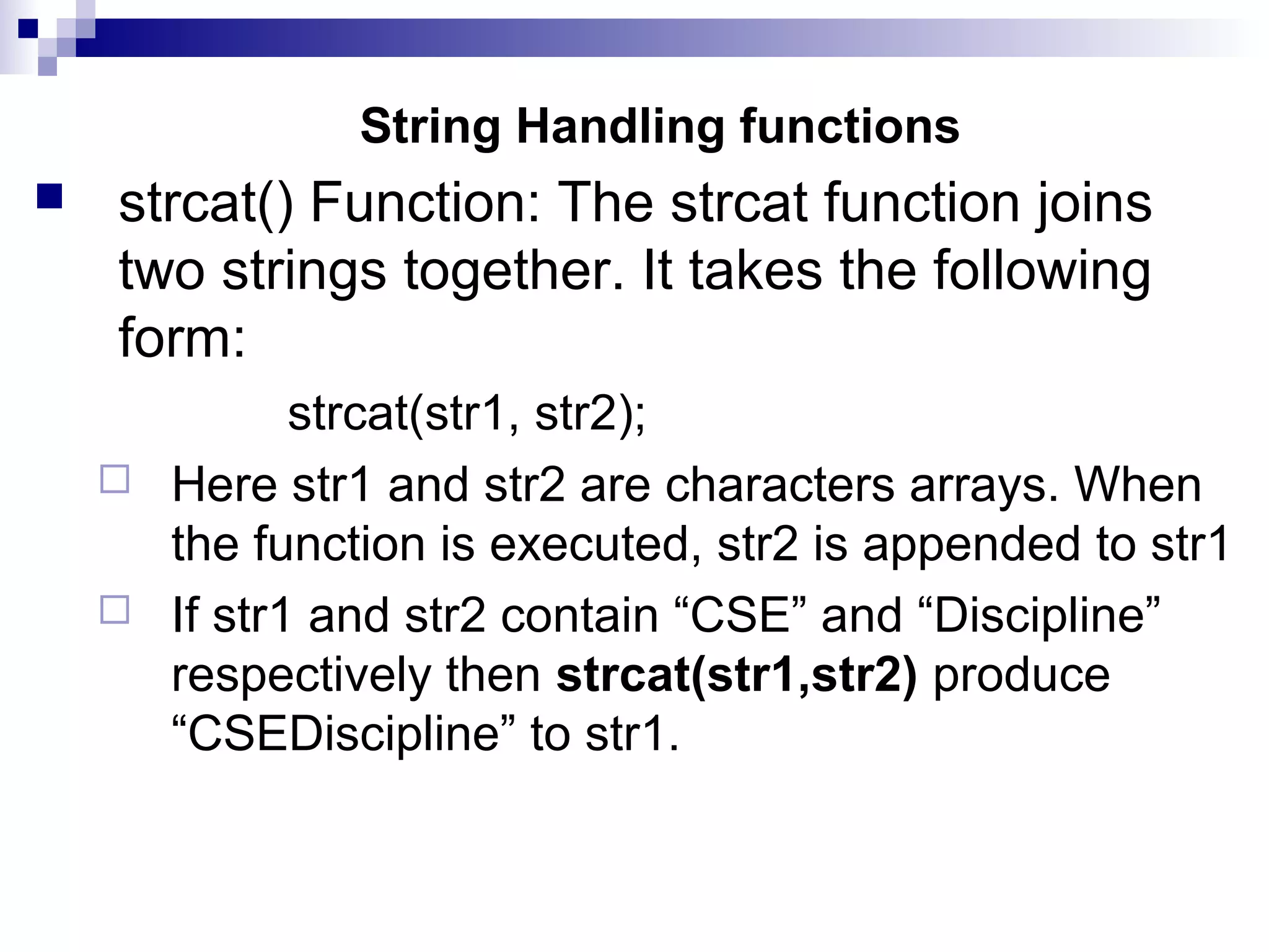 Chap 8(strings) | PPT | Free Download
