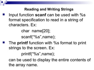 Chap 8(strings) | PPT