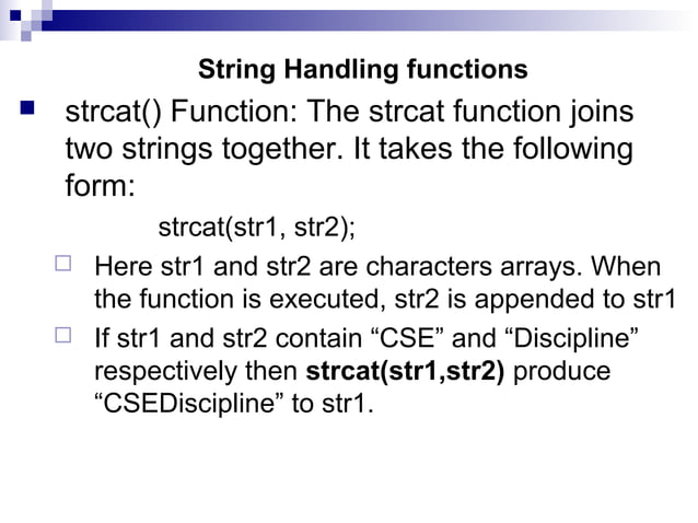Chap 8(strings) | PPT | Free Download