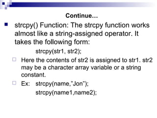Chap 8(strings) | PPT | Free Download