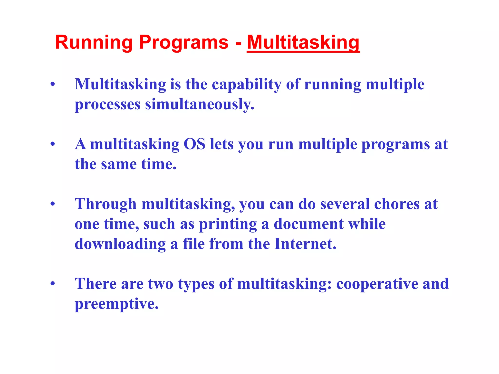 Operating Systems Basics Graphical User Interfaces Guis Gui Tools Applications And The