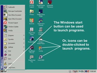 Operating systems basics (Graphical User Interfaces (GUIs) GUI Tools Applications and the ...
