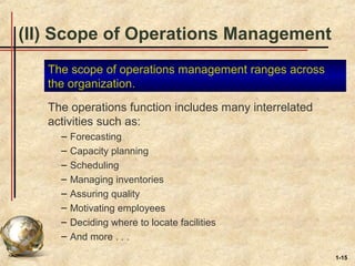 Introduction to Operations Management by Stevenson | PPT