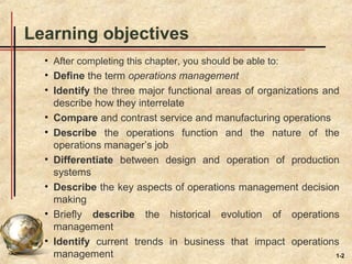 Introduction to Operations Management by Stevenson | PPT