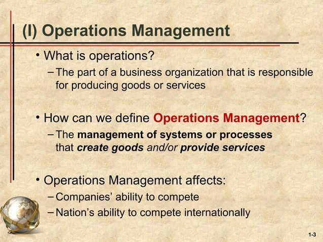Introduction to Operations Management by Stevenson | PPT