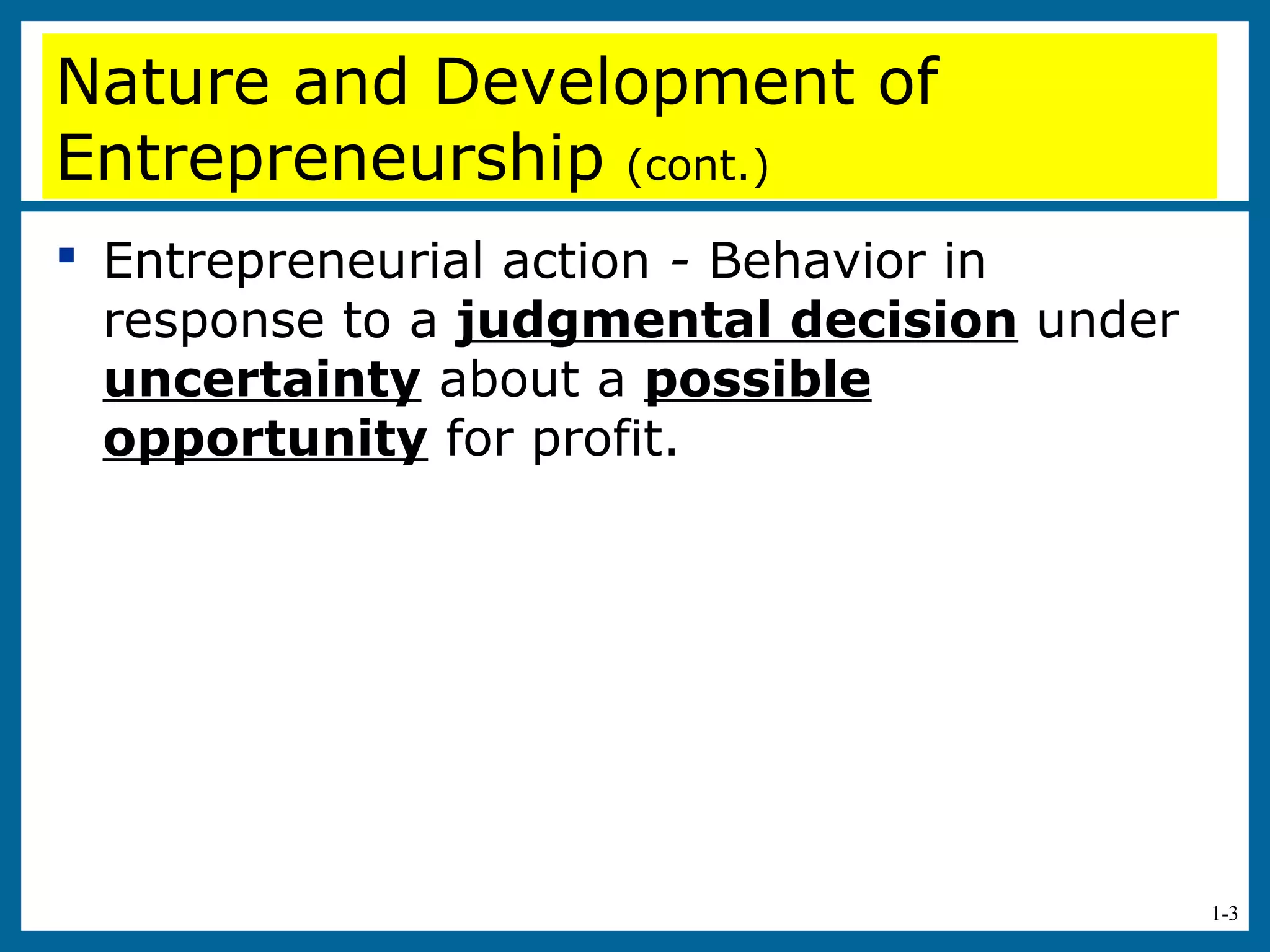Introduction to Entrepreneurship | PPT