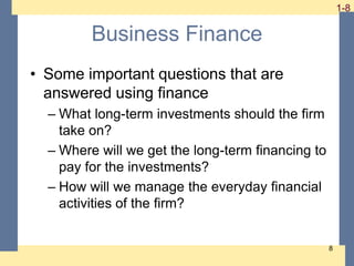 chap001.ppt | Business Accounting & Finance | Business