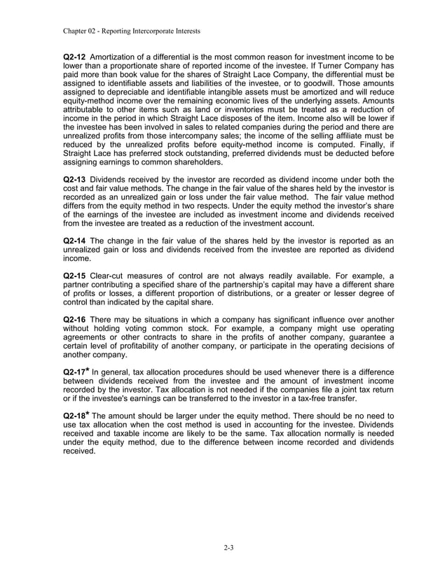 solusi manual advanced acc zy Chap002 | PDF