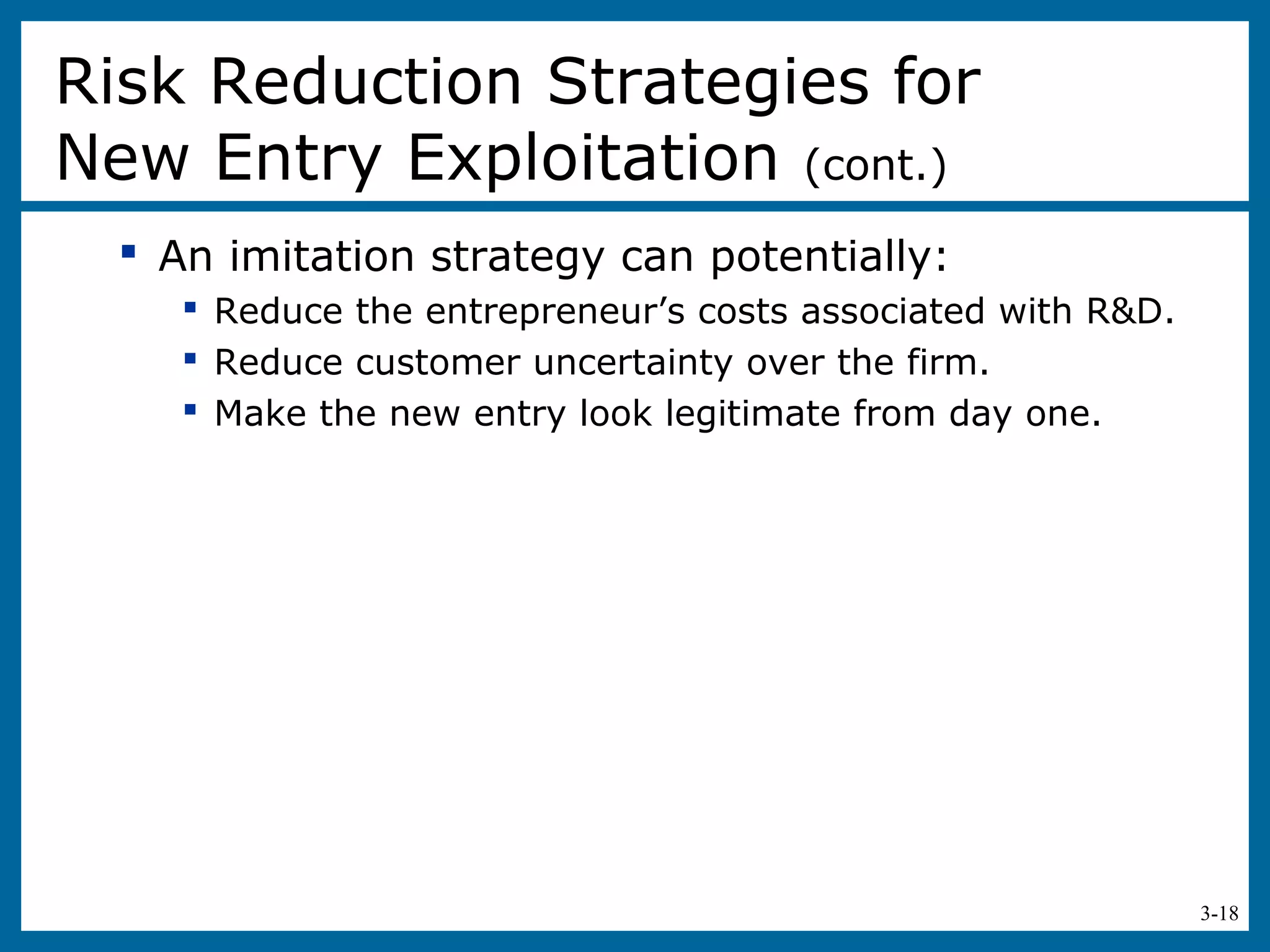 Entrepreneurial Strategy Generating and Exploiting new entries | PPT