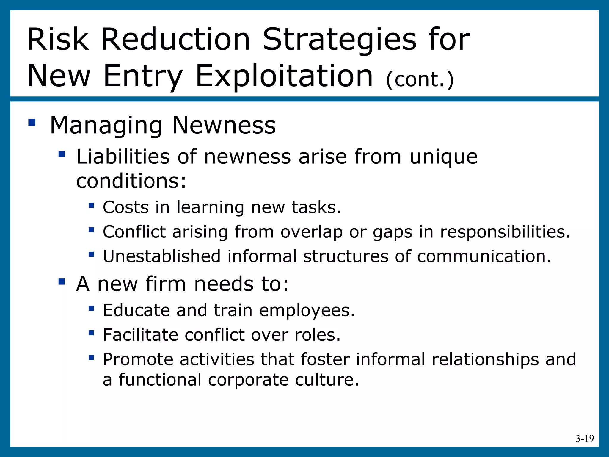 Entrepreneurial Strategy Generating and Exploiting new entries | PPT