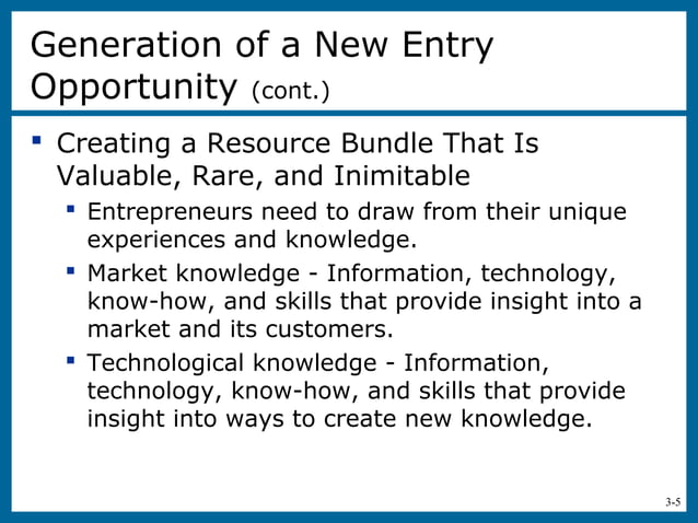 Entrepreneurial Strategy Generating and Exploiting new entries | PPT ...
