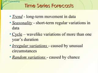 Chap003 Forecasting | PPT