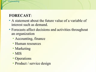 Chap003 Forecasting | PPT