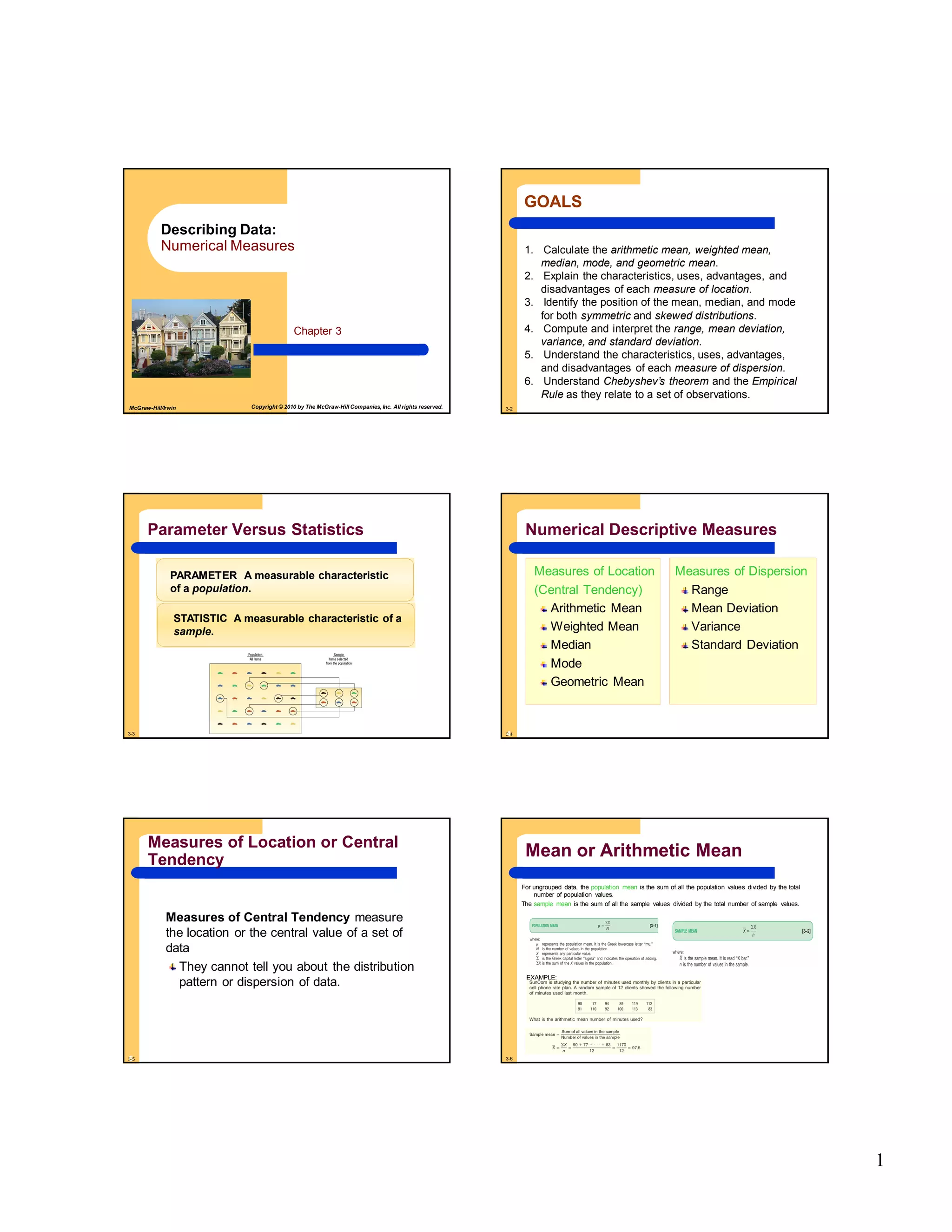 Describing Data: Numerical Measures | PDF
