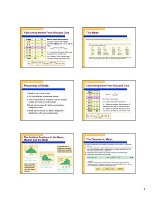 Describing Data: Numerical Measures | PDF
