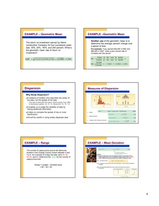 Describing Data: Numerical Measures | PDF