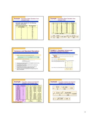 Describing Data: Numerical Measures | PDF