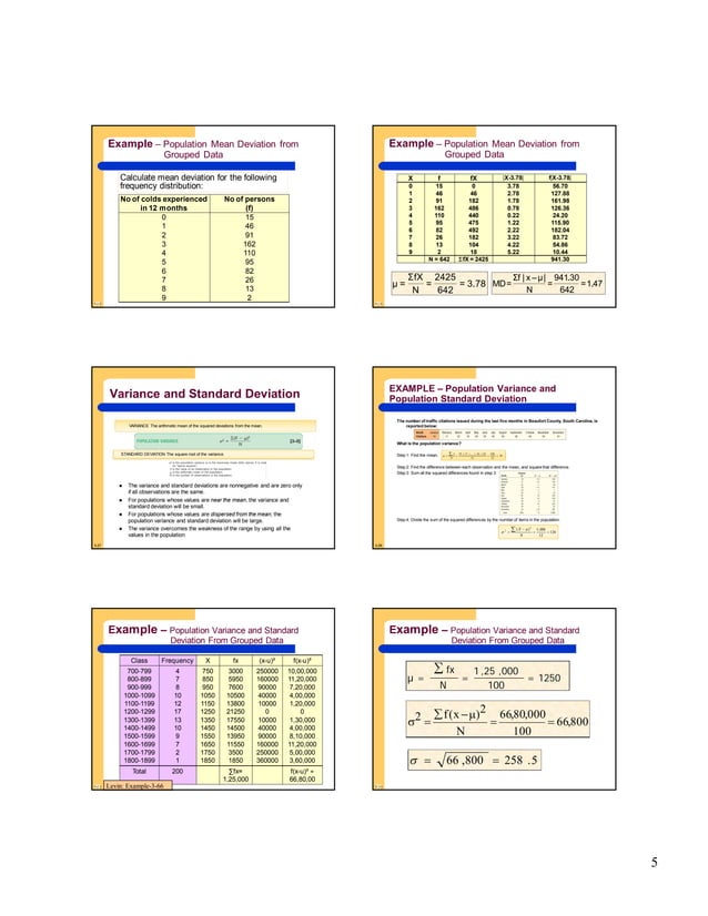 Describing Data: Numerical Measures | PDF