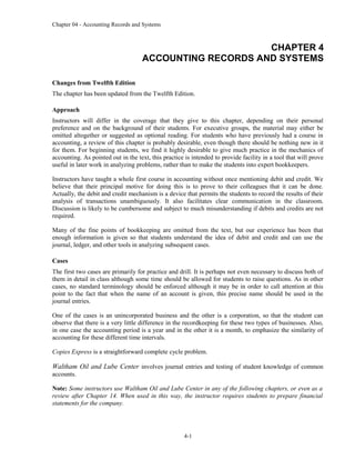 Accounting Records and Systems | DOC | Business Accounting & Finance ...