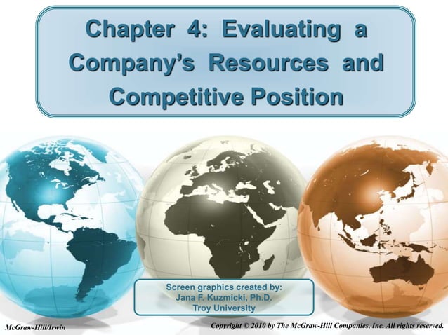 evaluating a company's resources and competitive position.ppt