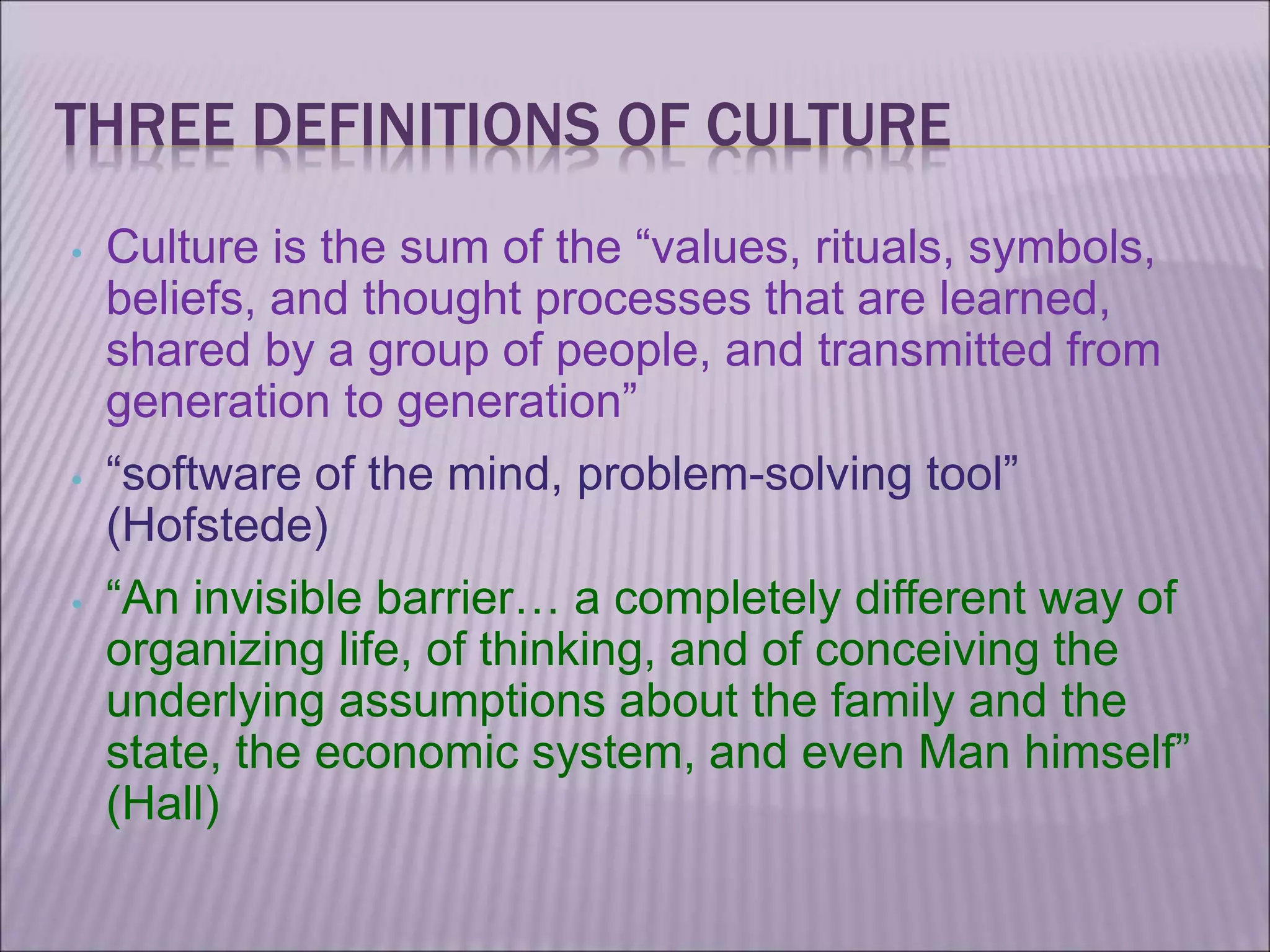 Cultural Dynamics in Global Market | PPT
