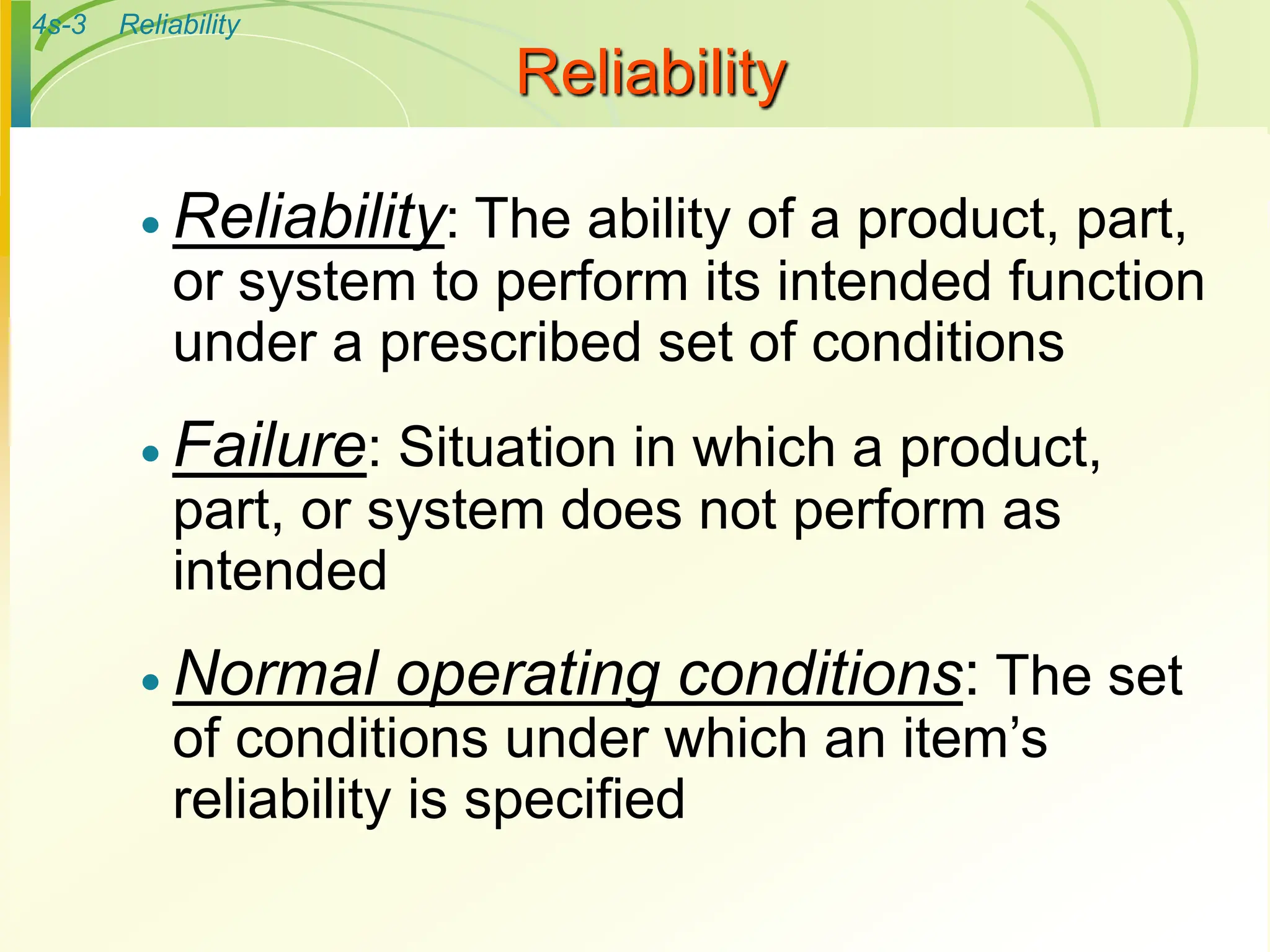 Operation management Chap004- Reliability.ppt