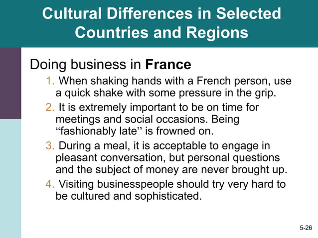 CH 5 MANAGING ACROSS CULTURES | PPT