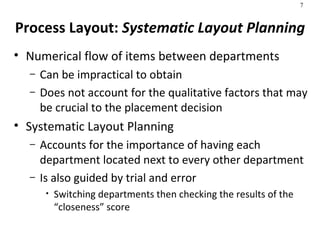Facility Layout in production management | PPT