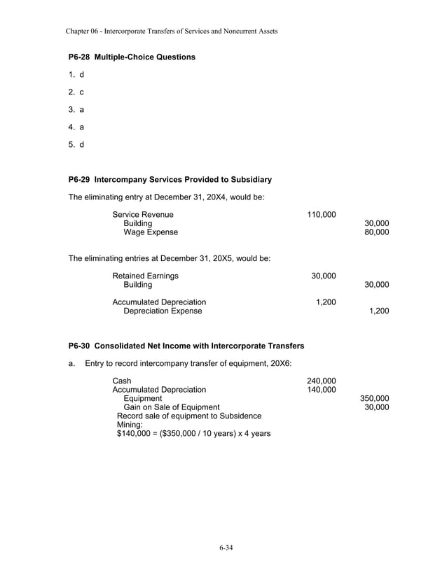 solusi manual advanced acc zy Chap006 | DOC