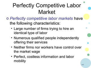 Wage Determination and the Allocation of Labor | PPT